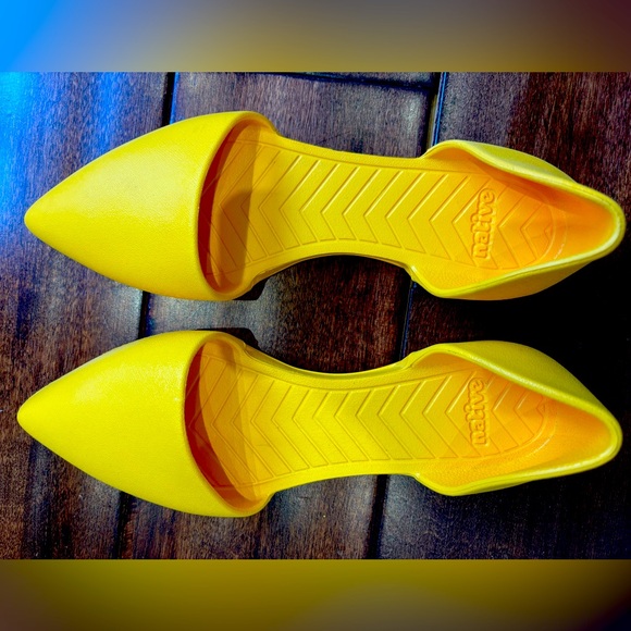 Native Shoes | Shoes | Brand New Native Audrey Yellow Dorsay Shoes ...
